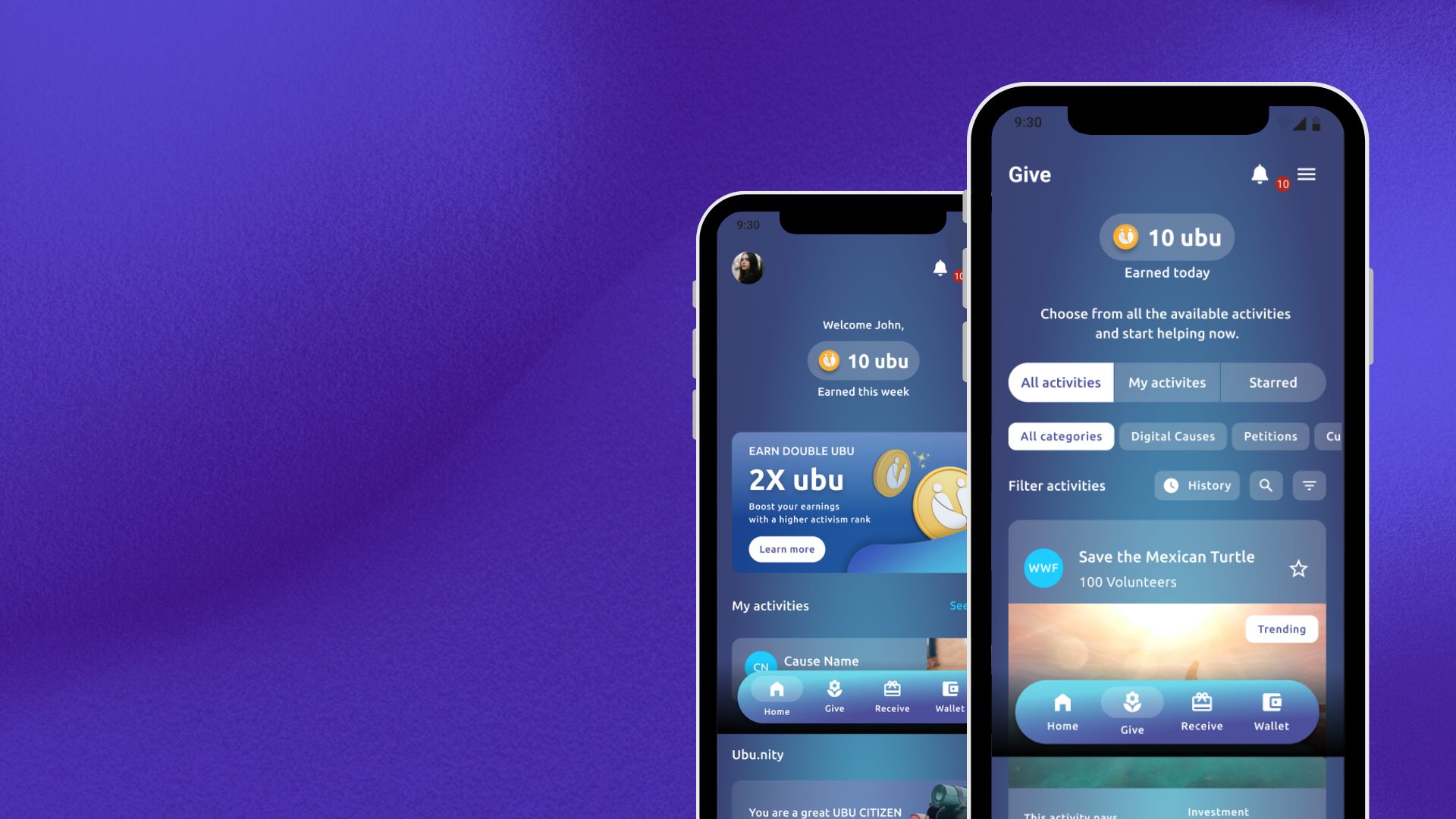 Ubu: walk, earn UBU, and support impactful causes